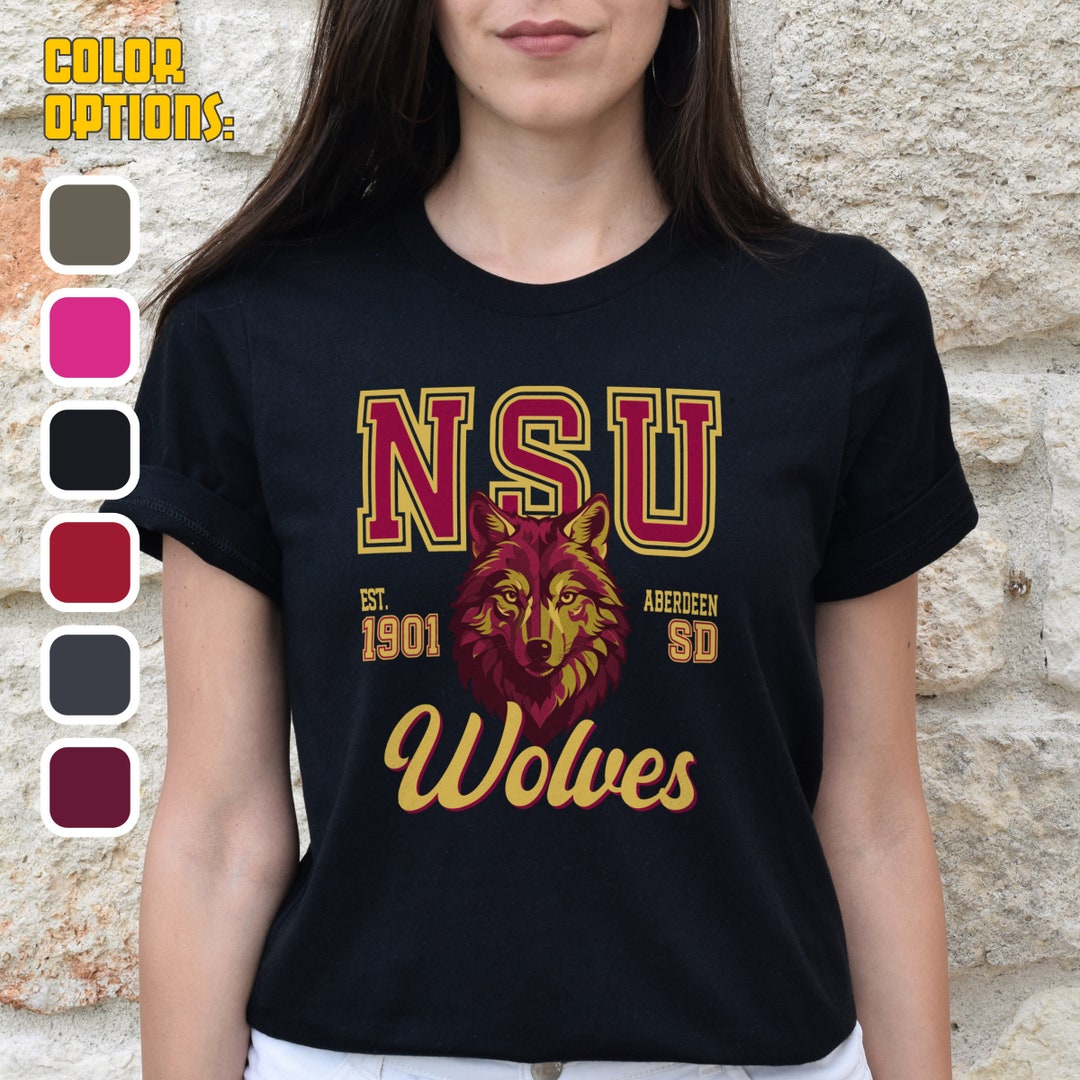 NSU Shirt, Wolves Merch, South Dakota, Aberdeen Sport Gift, Northern ...