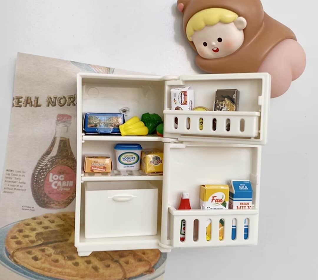 1pcs/setcreative Mini Refrigerator Fridge Magnet, Simulation Snack ...