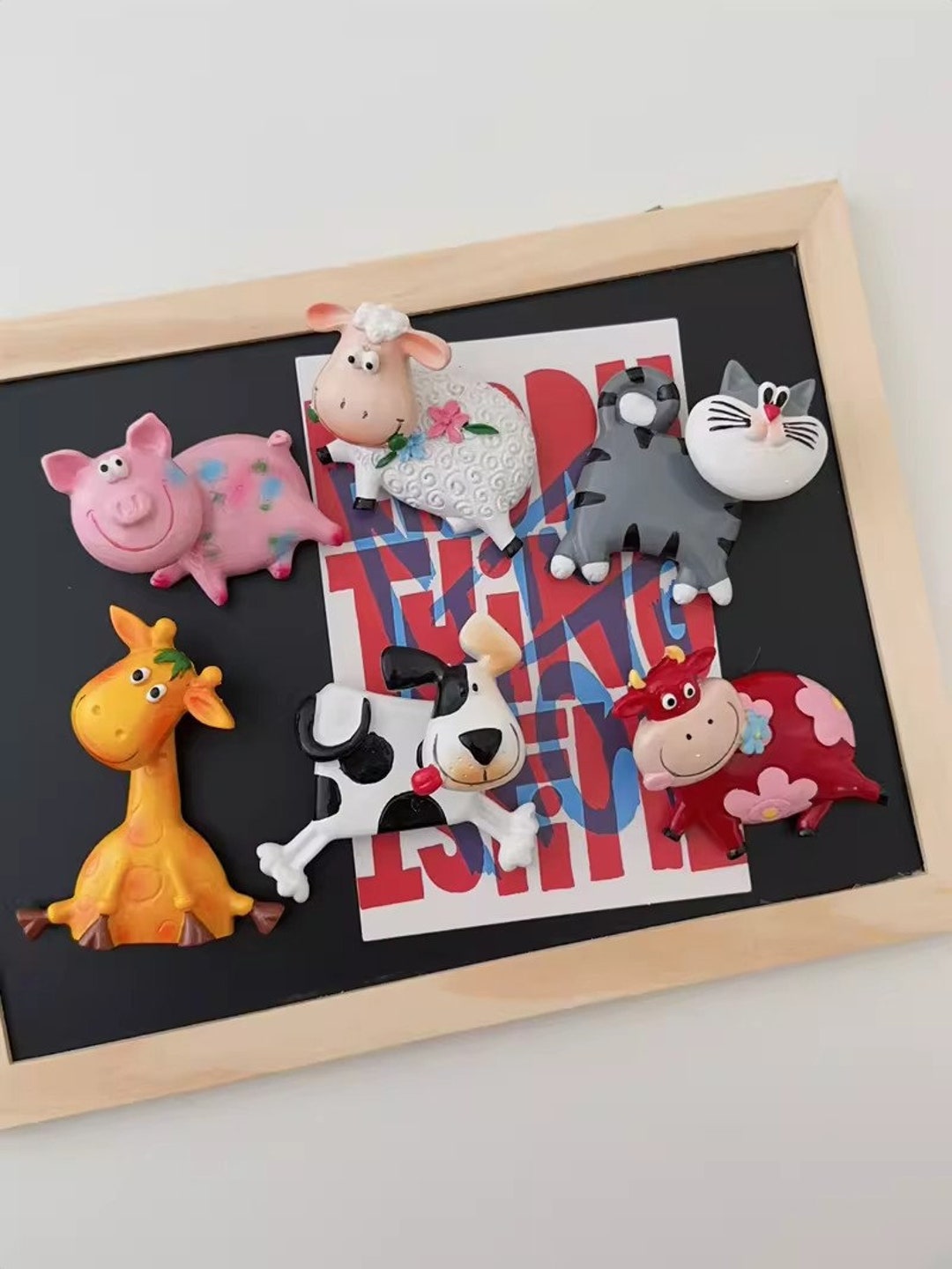 Funny Cartoon Spring Fridge Magnets Cute Animal Fridge - Etsy