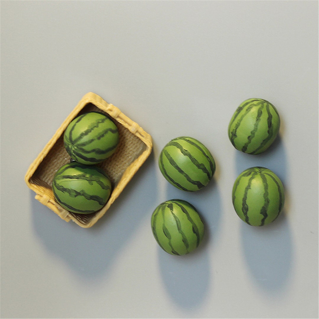 Cute Watermelon Fridge Magnet, Creative Simulation Fruit Refrigerator ...