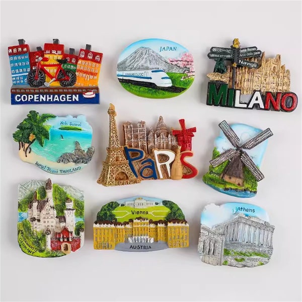 Travel Magnets - Etsy