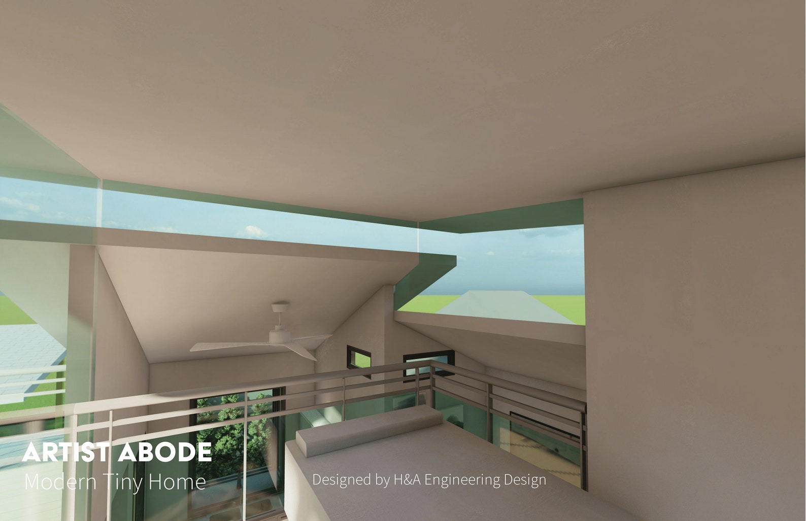 Modern Design ADU Floor Plan | Minimalist Home Office Rental Unit Shed ...