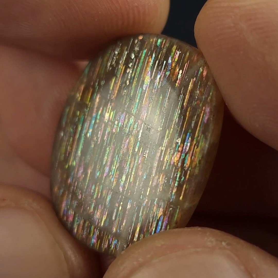 Meteor Shower Sunstone From Tanzania 16cts - Etsy