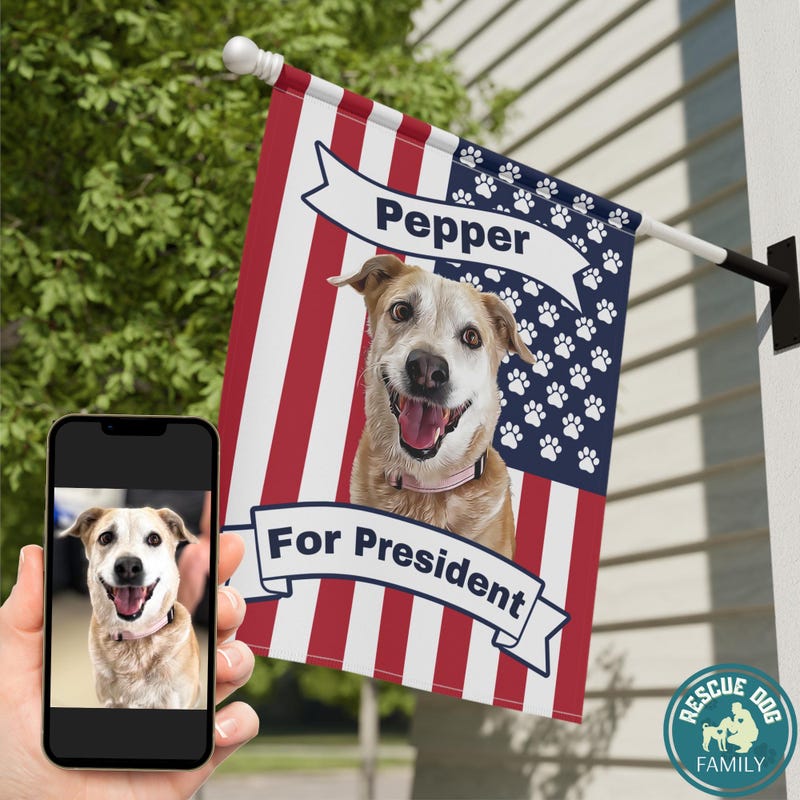 Dog for President Flag - Etsy