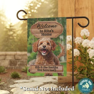 Cute Cavapoo Gift Ideas, Personalized Dog Welcome Sign, Small Garden ...
