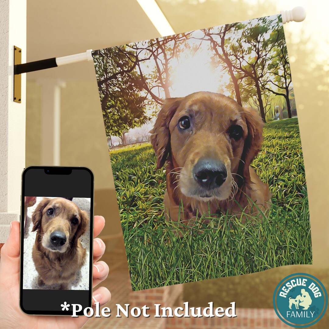 Custom Dog House Flag, Personalized Dog Loss Flag 24.5x32 Inch Using ...