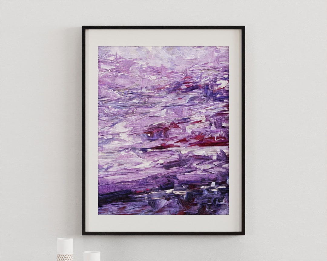 Abstract Painting Abstract Twilight Waves Digital Painting - Etsy