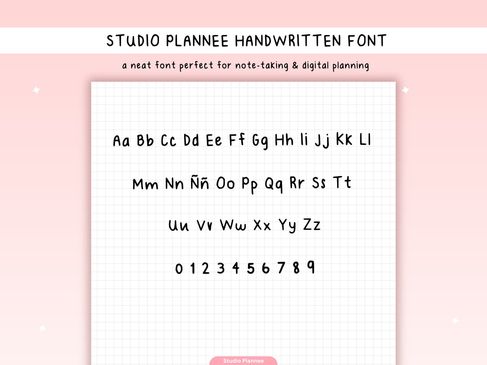 Note Taking Handwritten Font, Aesthetic Font, Cozy Handwritten Font ...