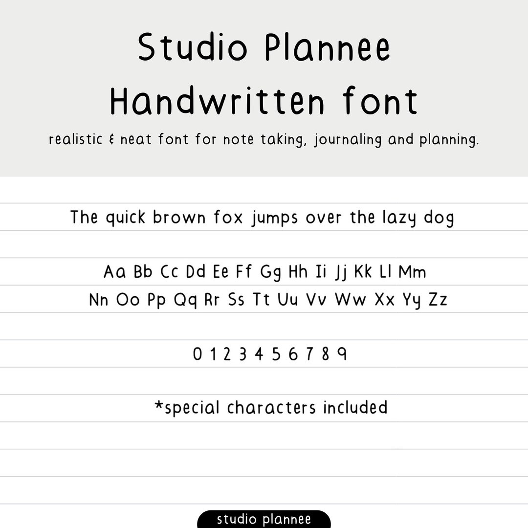 Neat Handwritten Font, Cute Handwriting, Handwriting Font, Neat ...