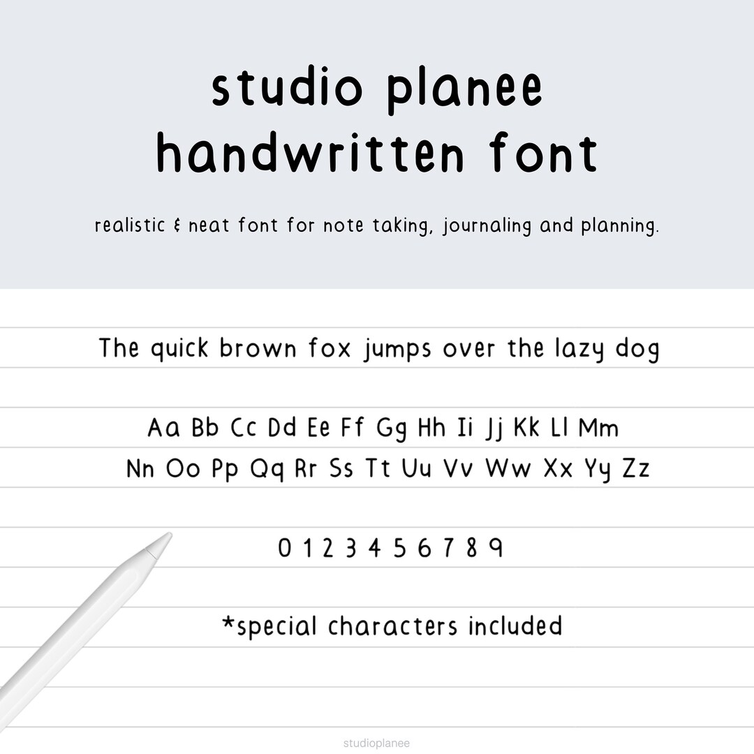 Neat Handwritten Font, Cute Handwriting, Handwriting Font, Neat ...