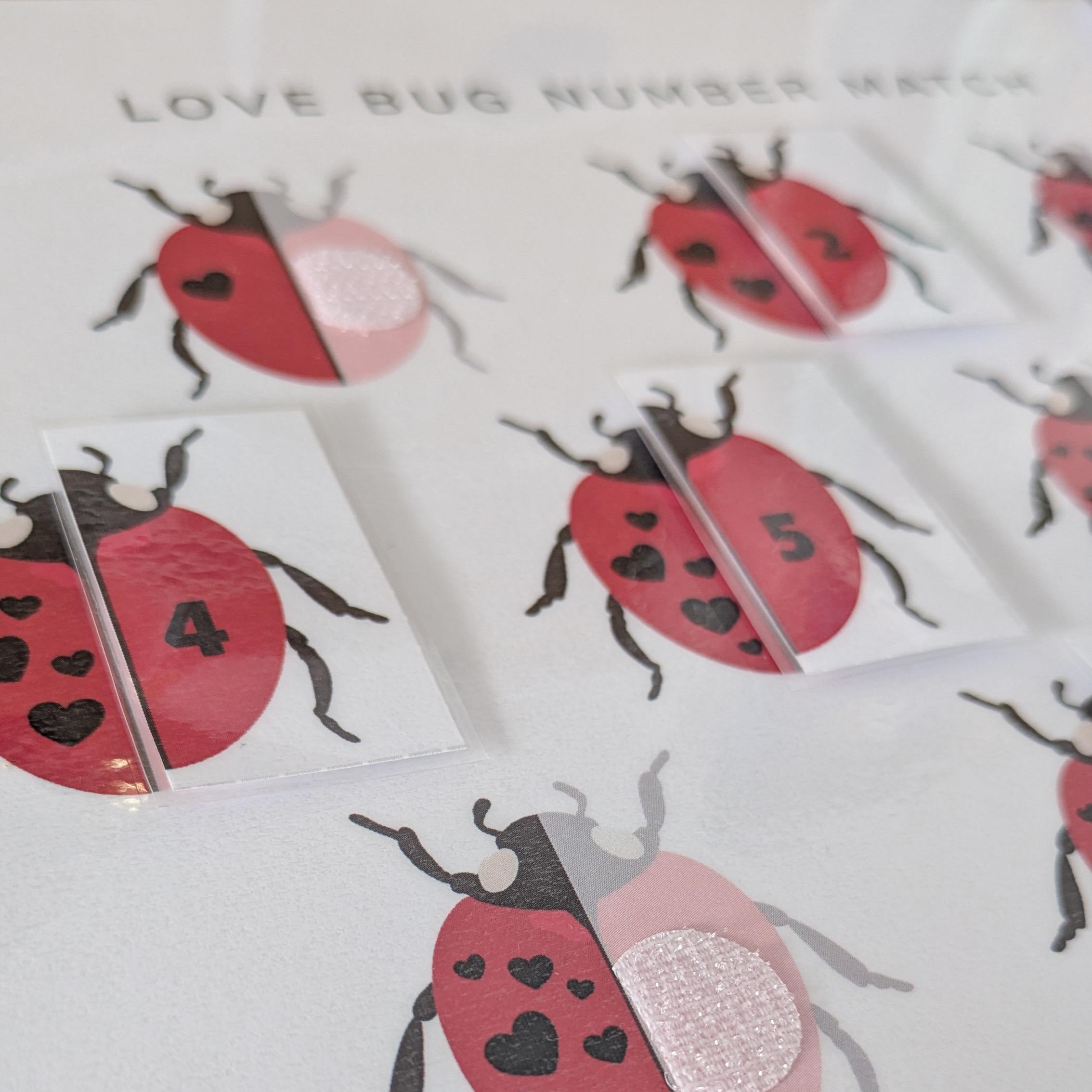 Love Bug Number Match Printable | Digital Download | Toddler Fine Motor ...