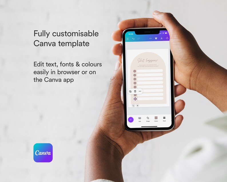 Shit Happens Game | Minimal Arch Guess the Mess 5 X 7" Baby Shower Game ...