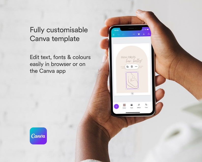 How Big is Her Belly | Guess Mom's Bump | Arch Baby Shower Game | Editable Canva Template ...