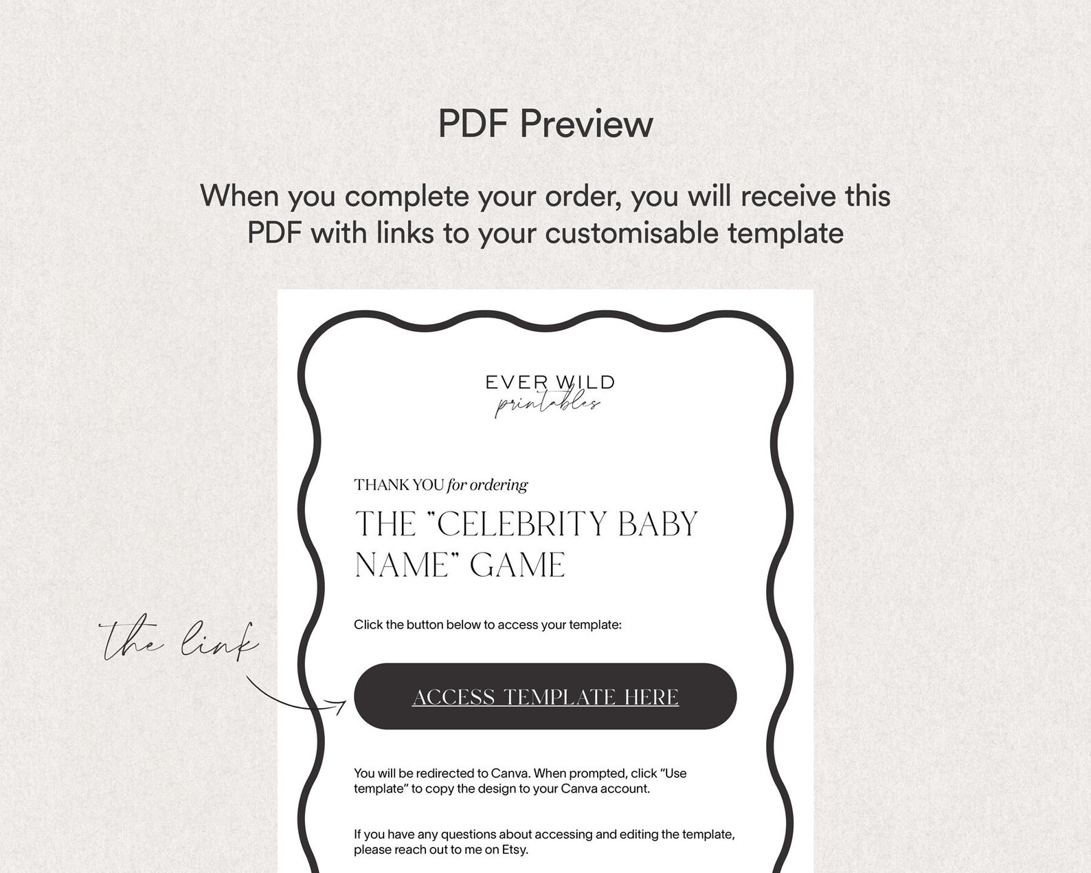 Celebrity Baby Name Game | Baby Match | Minimal Arch 5 X 7" Baby Shower ...