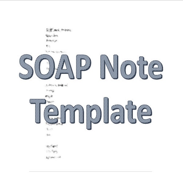 Soap Note Template Nurse Practitioner - Etsy