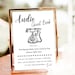 Audio Guestbook Sign | Phone Guest Book Instruction Sign | Leave a ...