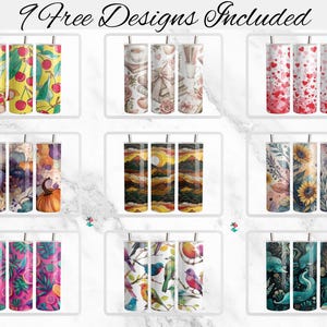 Sunflower Floral 40oz Tumbler Wrap, Nature Inspired Tumbler Wrap ...
