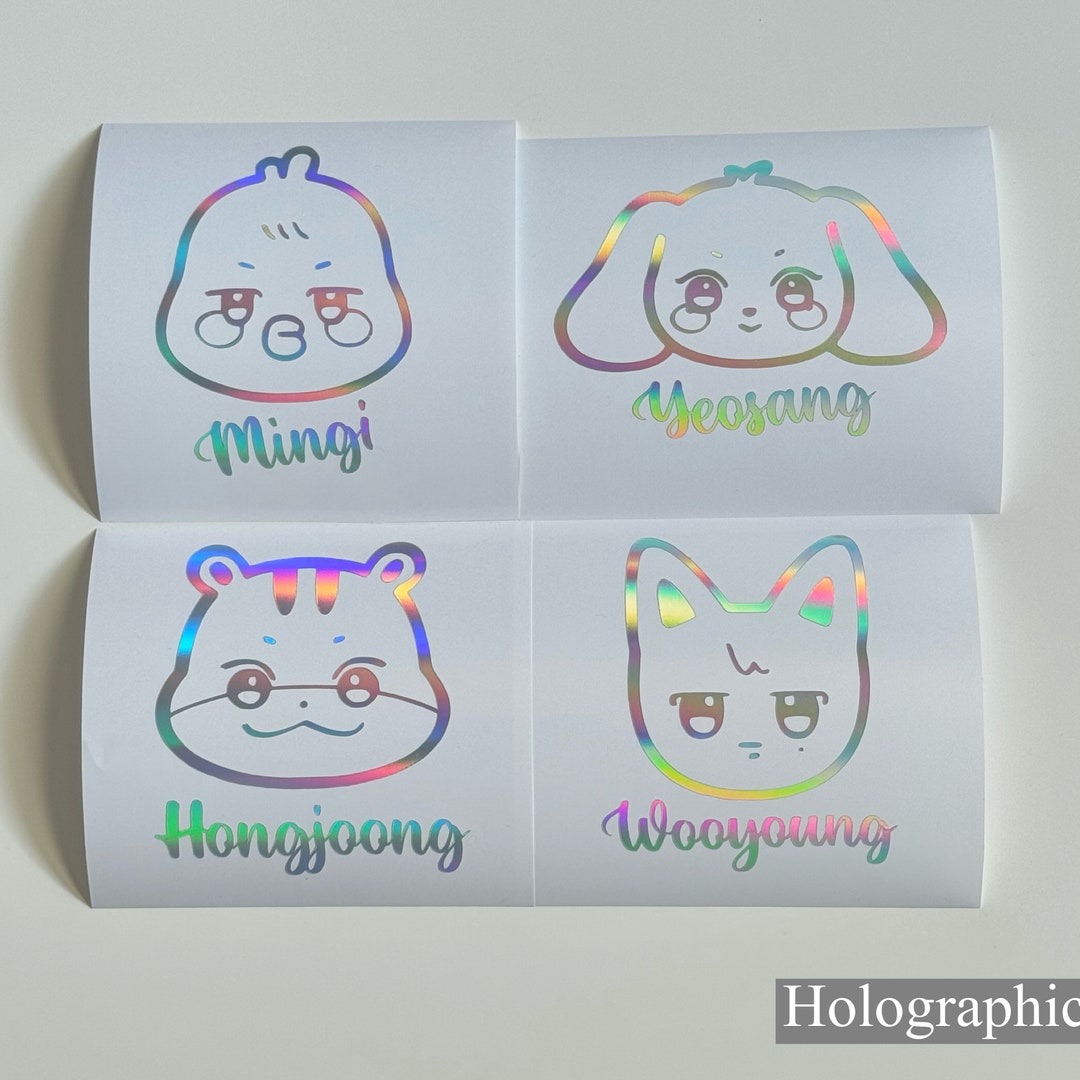 ATEEZ Aniteez Bias Sticker Decal Lightiny Lightstick - Etsy