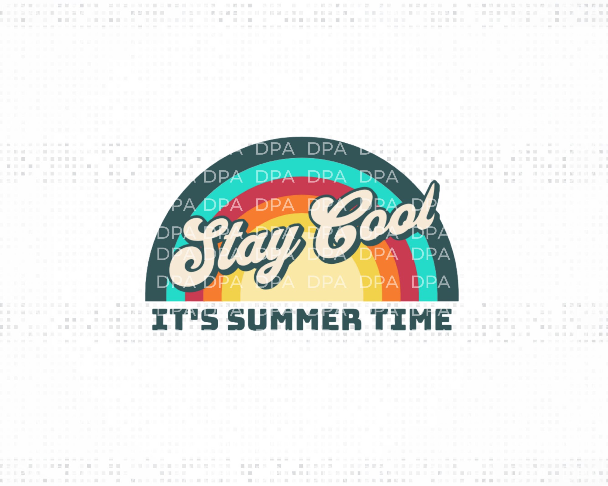 Stay Cool in Style: Summer Time SVG/PNG Clipart Design - Instant ...