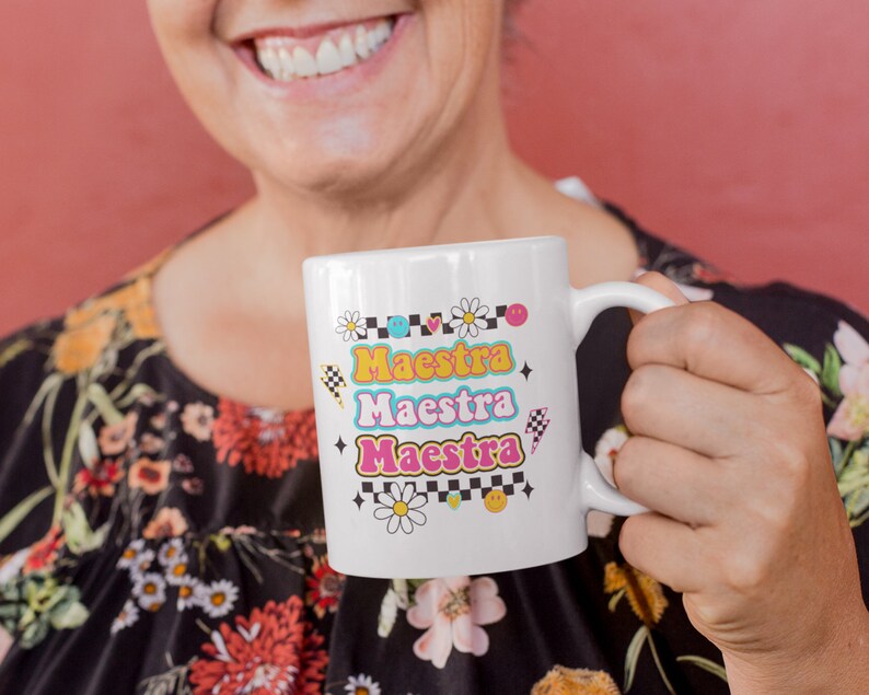 Retro Maestra Design SVG PNG | Teacher Clipart | Digital Download | DIY ...