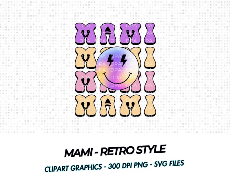 Retro Mami SVG PNG | Retro Svg | Mami Svg Mami Png | Boricua Svg Puerto ...