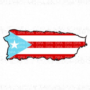 Puerto Rico Island Flag SVG PNG | Puerto Rico Flag | Puerto Rico Sublimation | Boricua Clipart ...