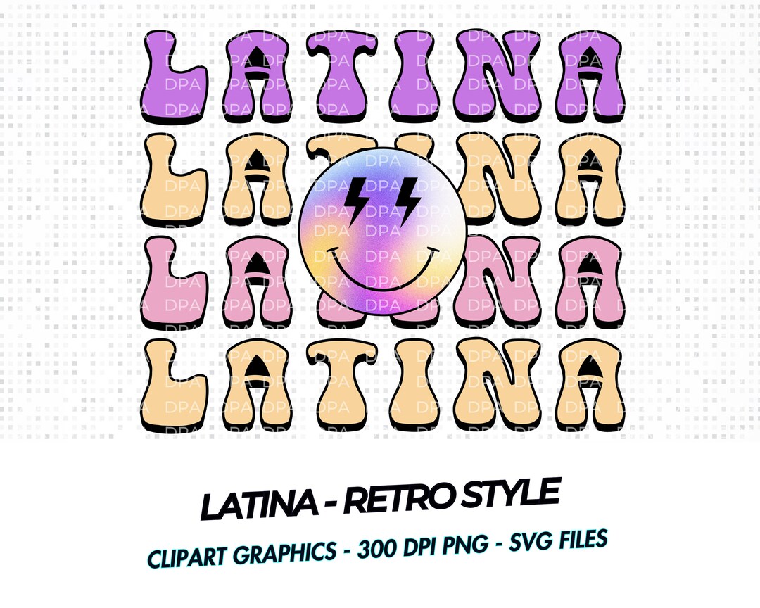 Retro Latina Svg Png Latina Vintage Svg Png | Latina Pride Png Retro ...