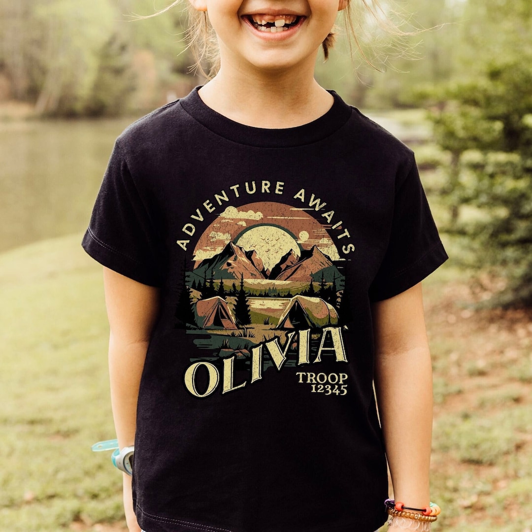 Matching Camping Troop Shirts With Custom Name and Troop Number ...