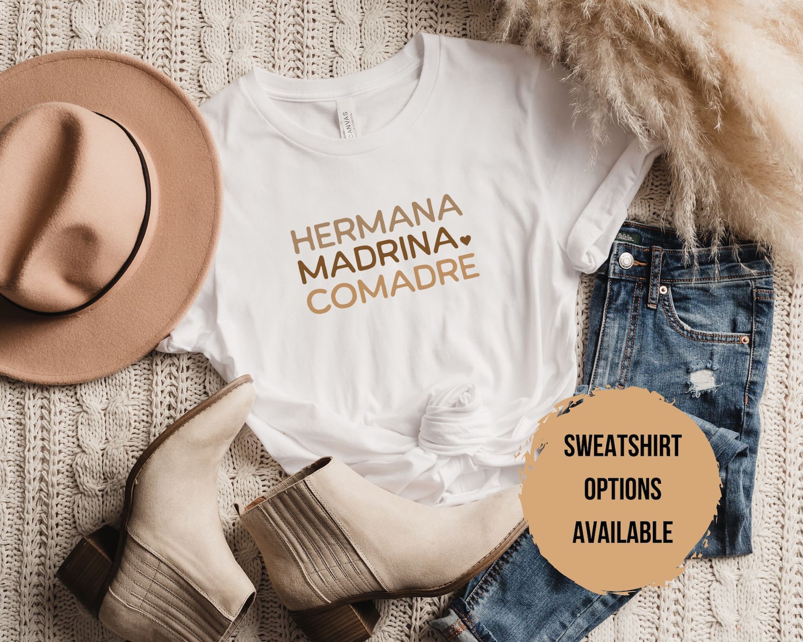 Comadre Gift for Madrina Mothers Day Shirt for Hermana, Latina ...