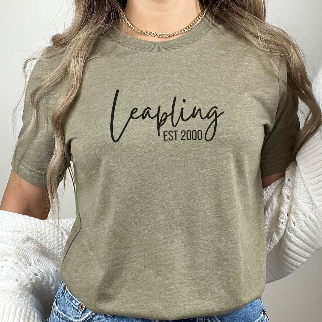 Custom Leap Day Shirt Birthday Gift With Birth Year, Personalized Bday ...