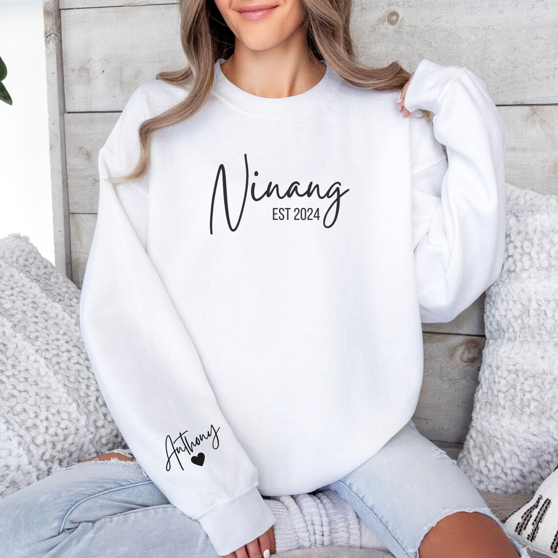 Personalized Ninang Sweatshirt With Established Year and Godkids Names ...