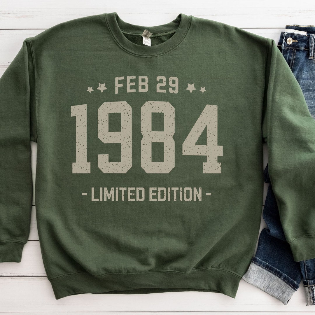 Custom Leap Day Sweatshirt Birthday Gift Unisex Crewneck With Birth ...