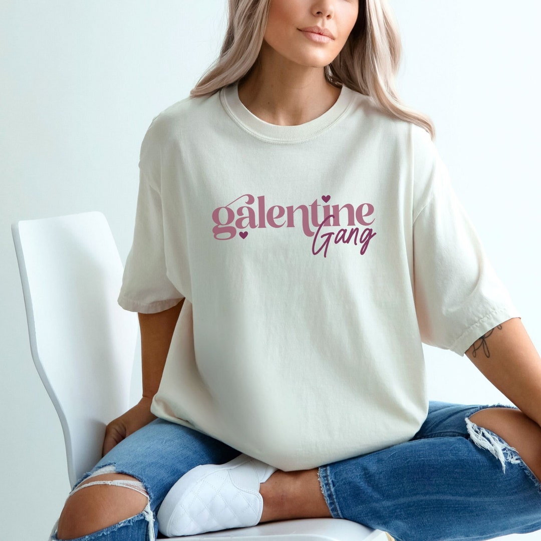 Galentines Gang Group Shirts for Fun Best Friend Party Valentine Girls ...