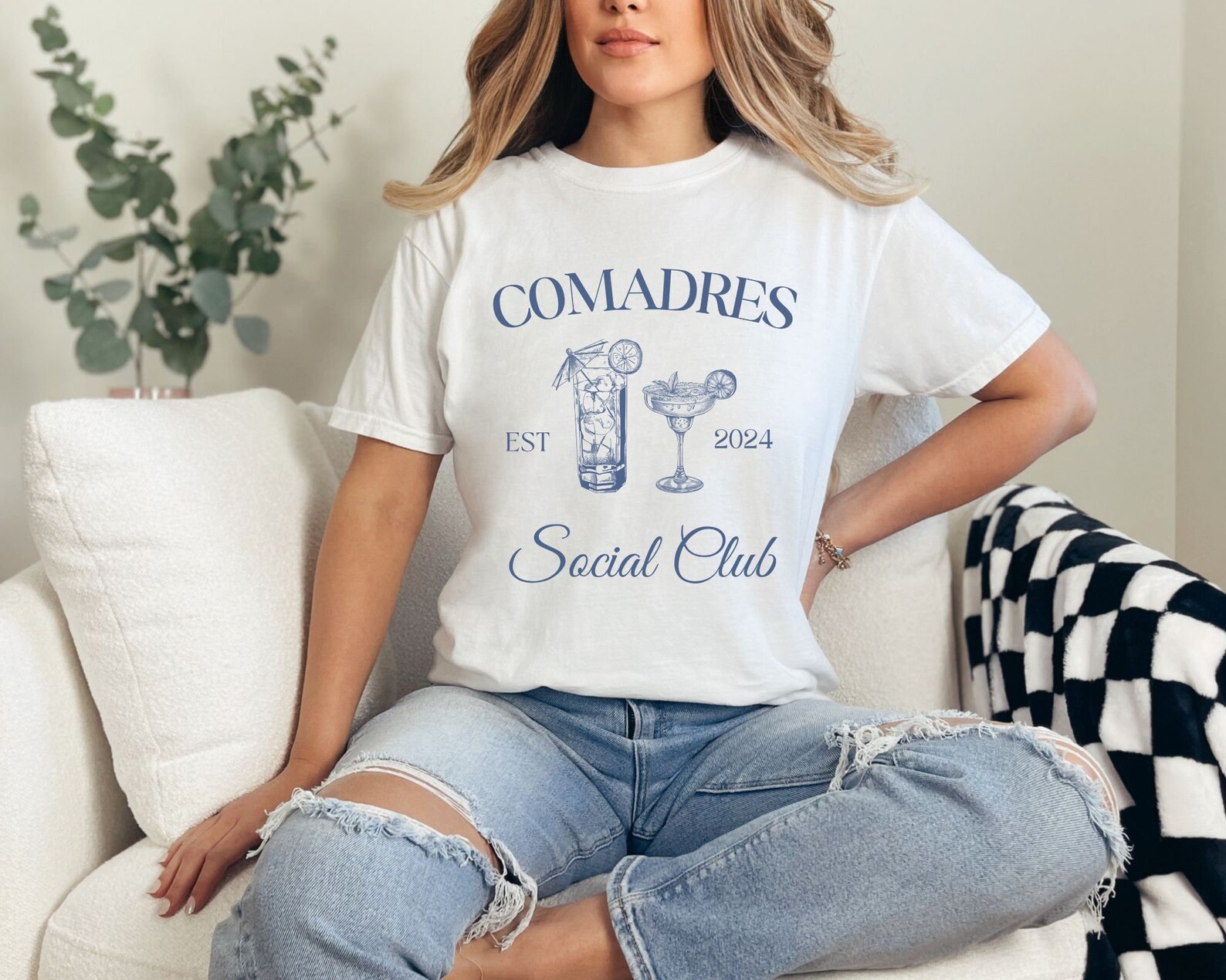 Comadres Social Club Shirt With Custom Est Date, Comfort Colors Tee ...