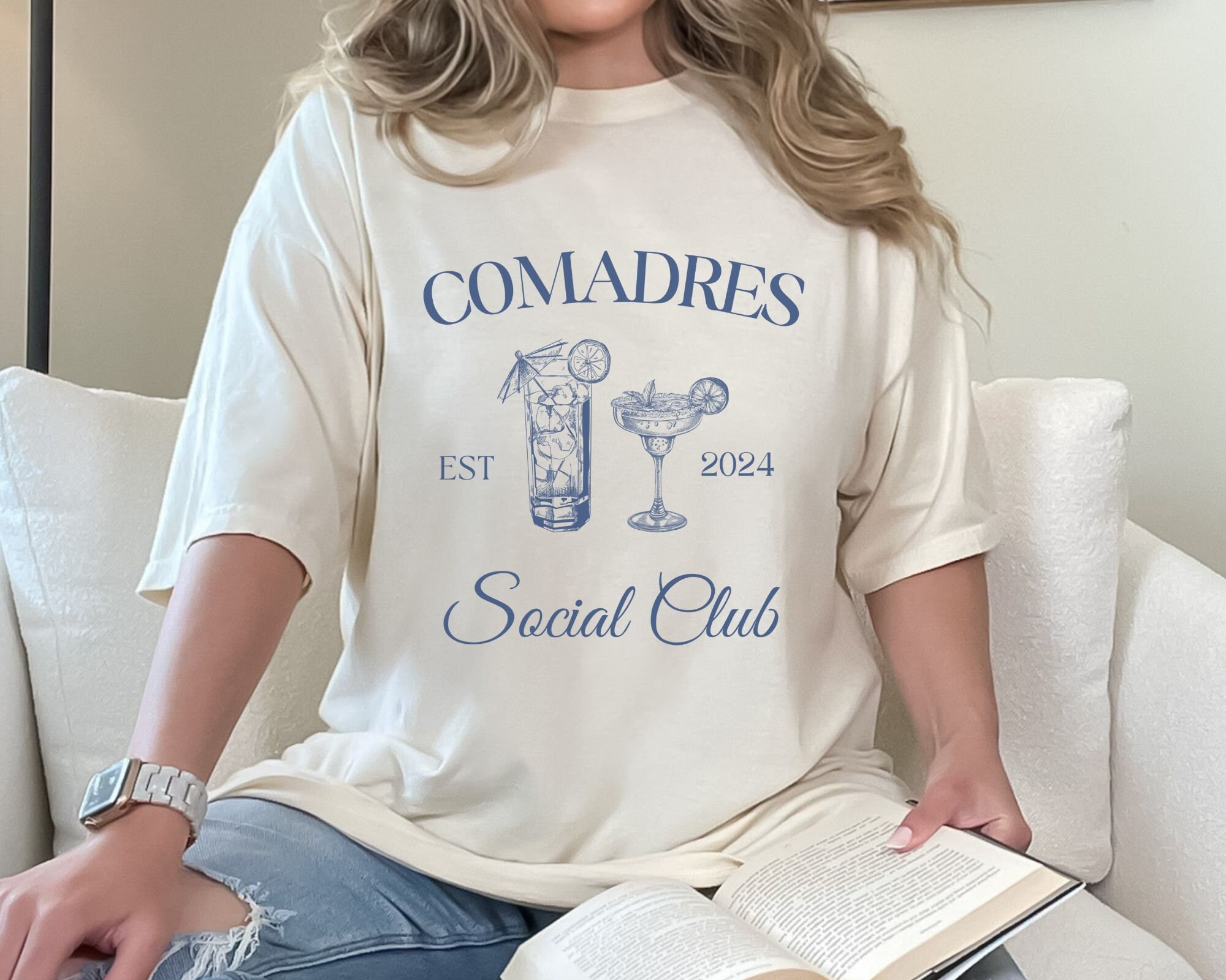 Comadres Social Club Shirt With Custom Est Date, Comfort Colors Tee ...