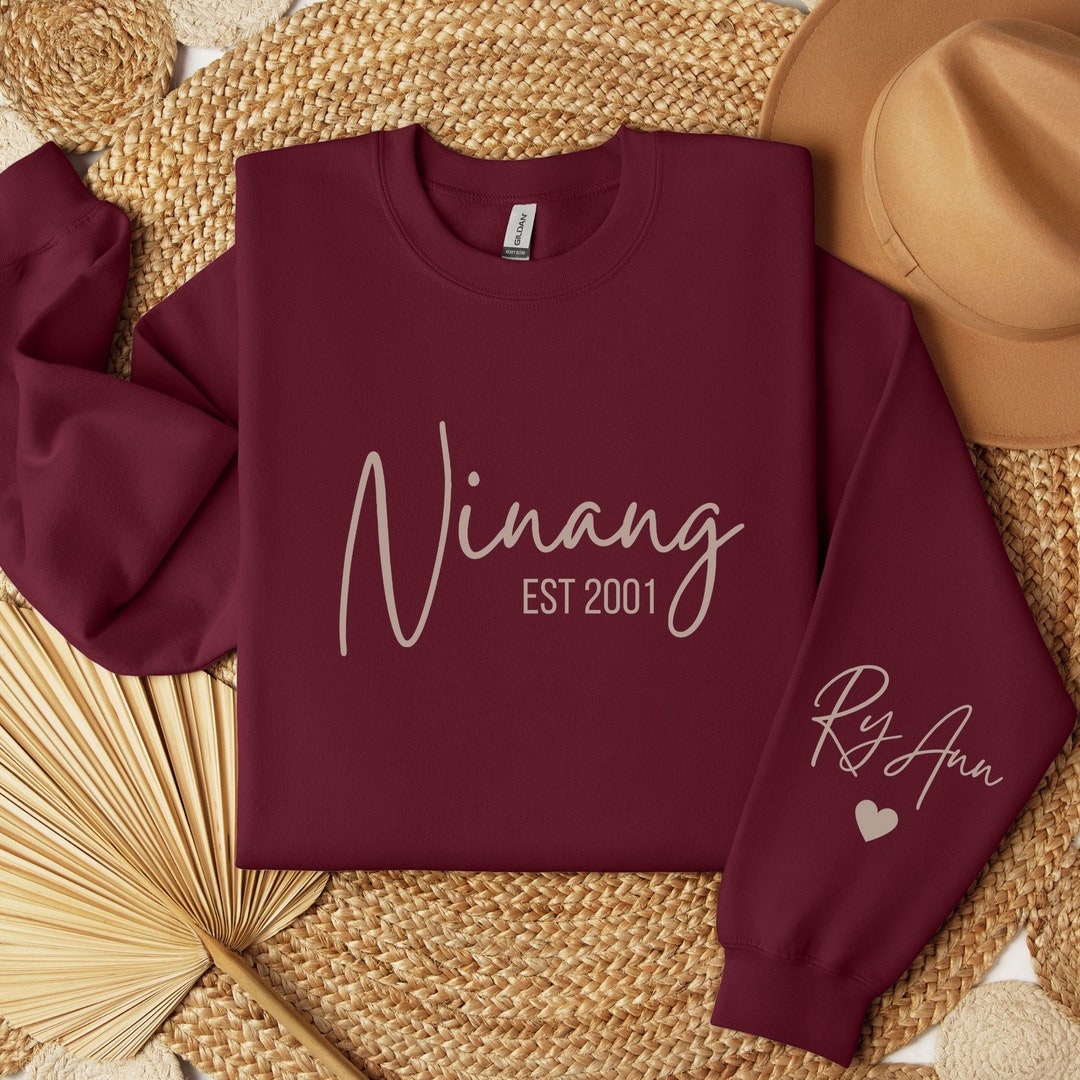 Personalized Ninang Sweatshirt With Established Year and Godkids Names ...