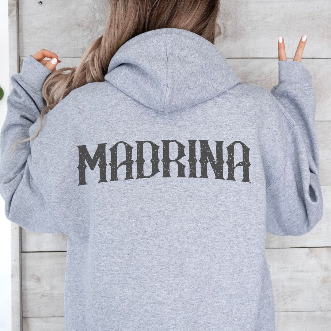 Madrina Hoodie With Back Design for Latina Godmother Sweatshirt Be My ...