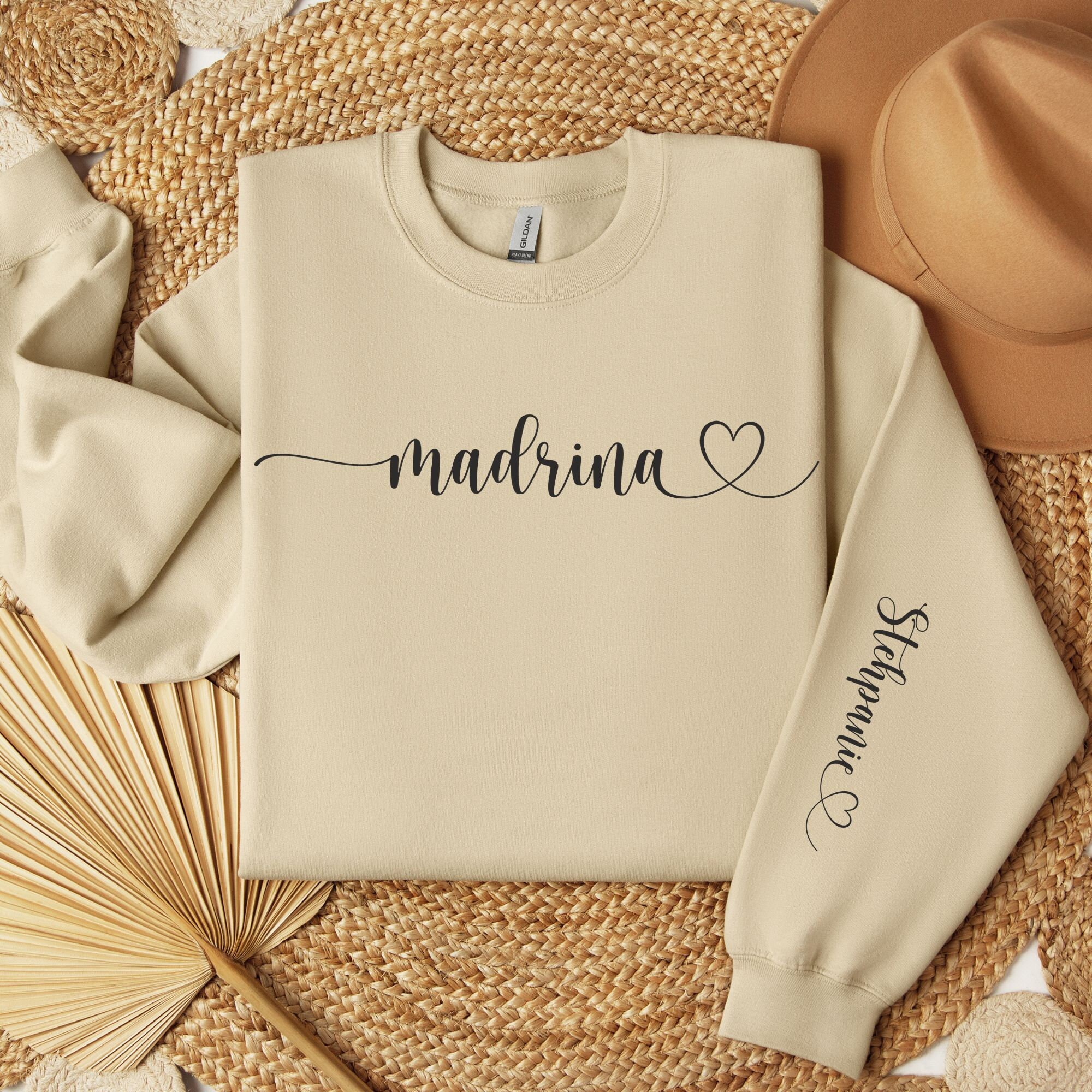 Custom Madrina Sweatshirt With Personalized Godchildren Names on Left ...