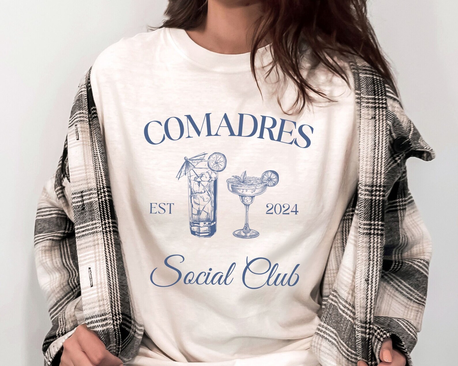 Comadres Social Club Shirt With Custom Est Date, Comfort Colors Tee ...