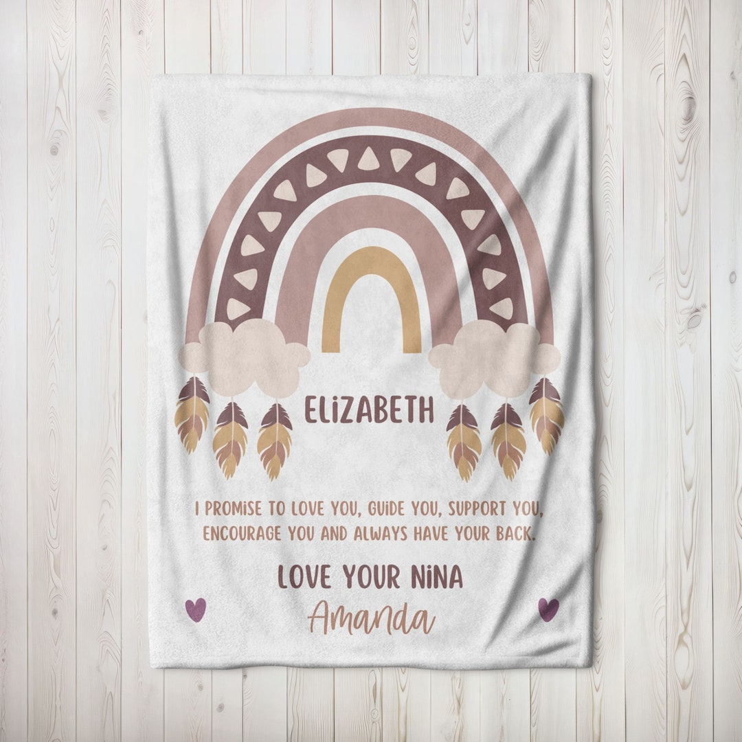 Personalized Godchild Promise Keepsake Blanket Gift, God Daughter ...