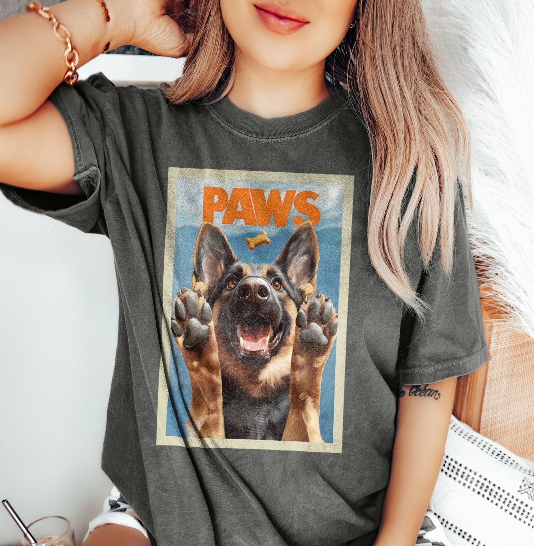 German Shepherd Silhouette Comfort Colors T Shirt, GSD Mom Tee, Gift ...