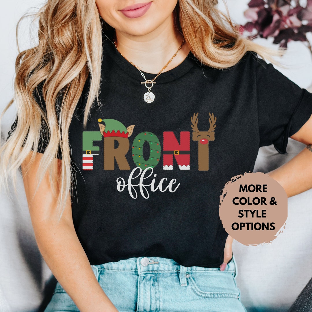 Christmas School Front Office Staff Shirt, Xmas Front Office Lady ...