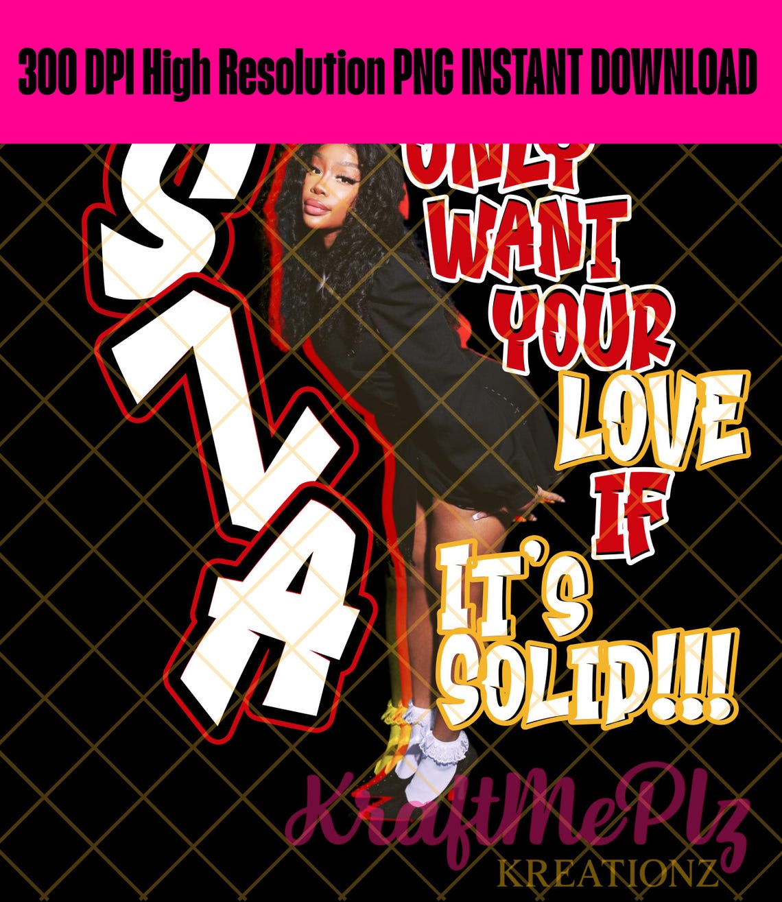 Sza PNG | Sza T-shirt Design | Instant Download | DTF Design PNG ...