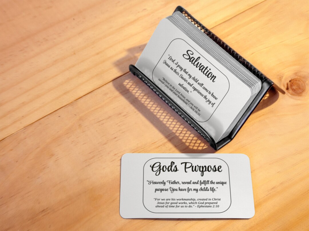 Prayer Prompt Cards Helping Parents Pray for Their Children - Etsy