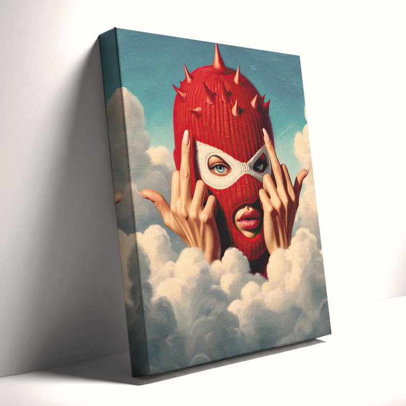 Urban Middle Finger Street Wall Art, Dope Hype Room Decor, Large ...