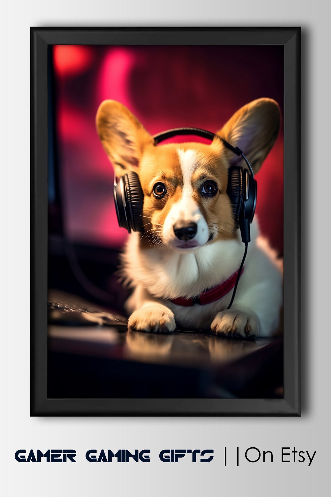 Pembroke Welsh Corgi Puppy Art Gamer Wall Art Cool Digital Download Dog ...