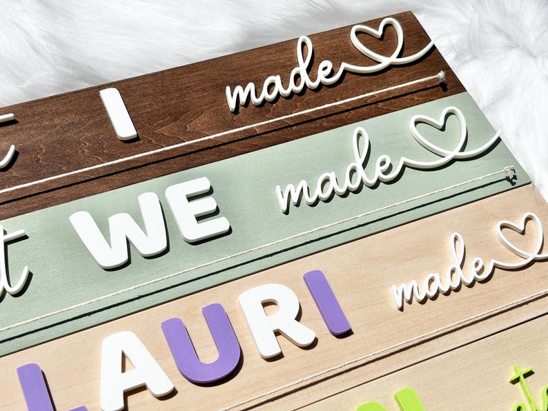 Look What I Made Custom Sign - Etsy
