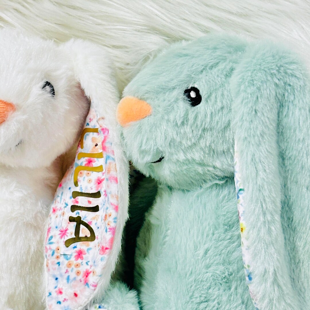 Personalized Easter Bunny Plush – Custom Name Gift – Stuffed Bunny for ...