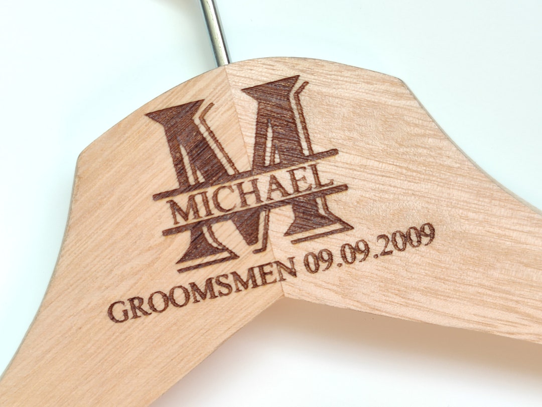 Personalized Wedding Bridal Hanger Bride Groom Bridesmaid Groomsmen Mrs ...