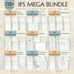 Internal Family Systems Cheat Sheets IFS Therapy Worksheets IFS ...